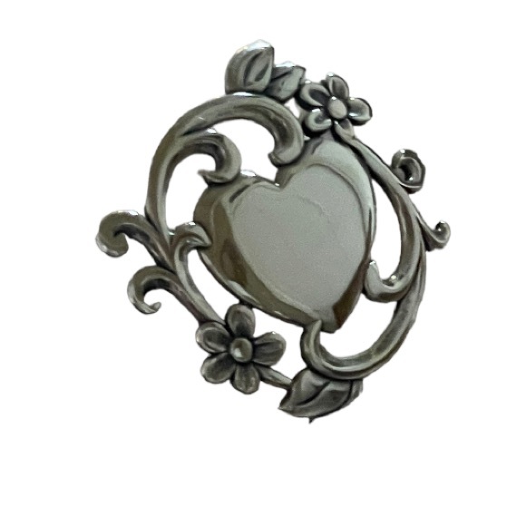James Avery | Jewelry | James Avery Heart And Flowers Broochpin | Poshmark